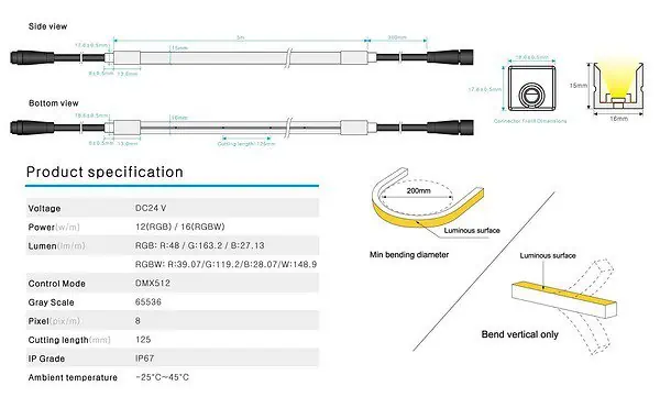 DMX512 Pixel Neon Flex – Fully Addressable LED Lighting | LEDYi