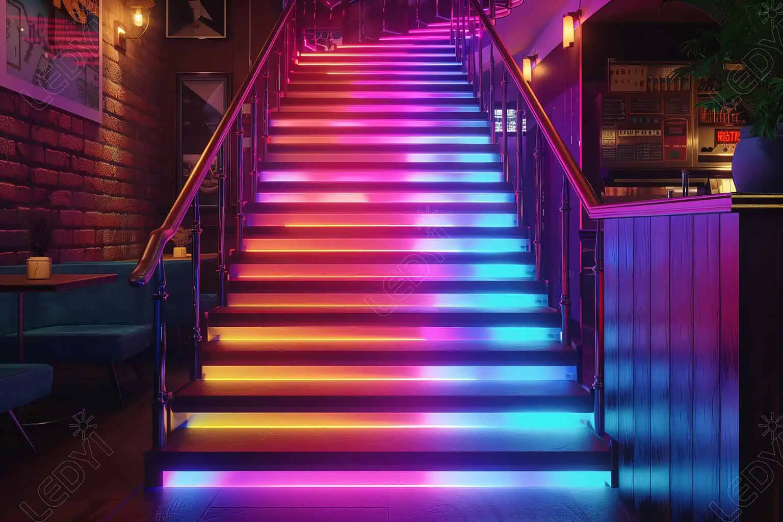 16 Stair Lighting Ideas With LED Strip Lights (2025) - LEDYi Lighting