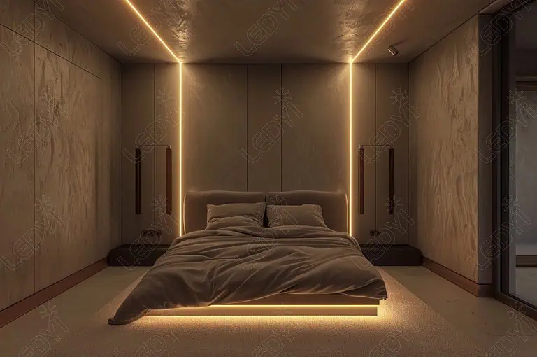 35 idées de bandes LED pour la chambre (2026) - LEDYi Lighting