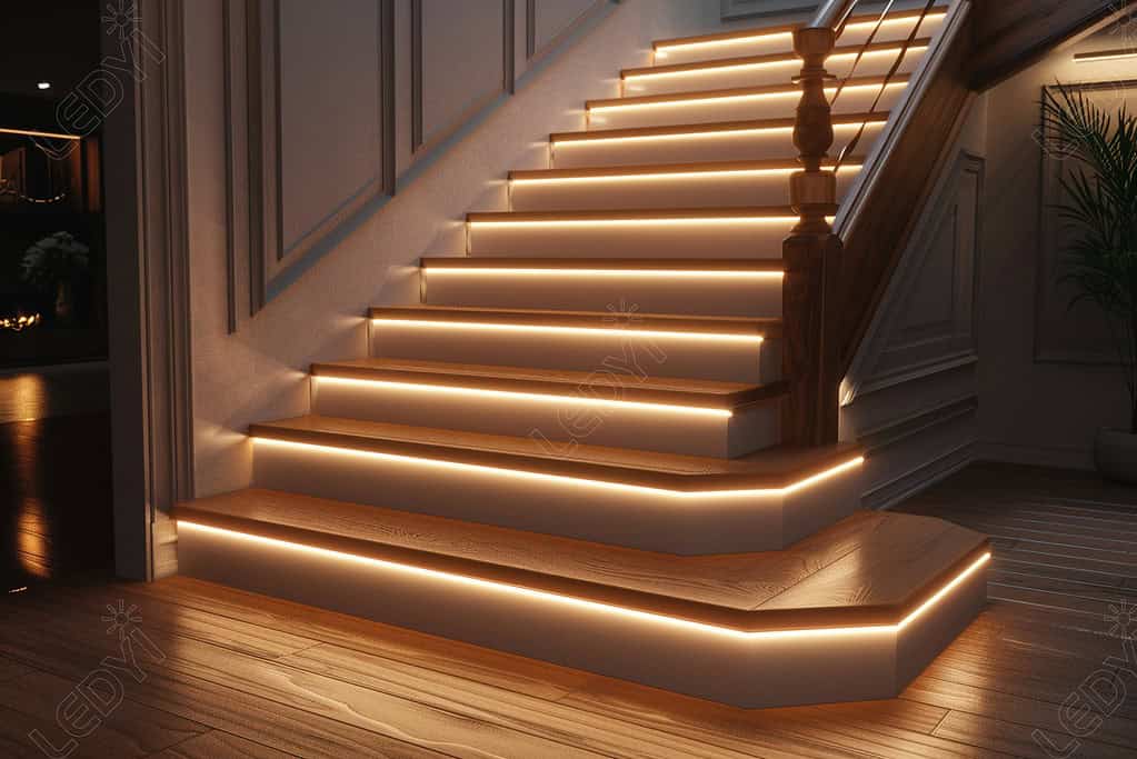 16 Stair Lighting Ideas With LED Strip Lights (2025) - LEDYi Lighting