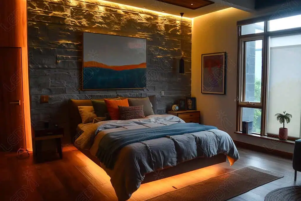 35 idées de bandes LED pour la chambre (2025) - LEDYi Lighting