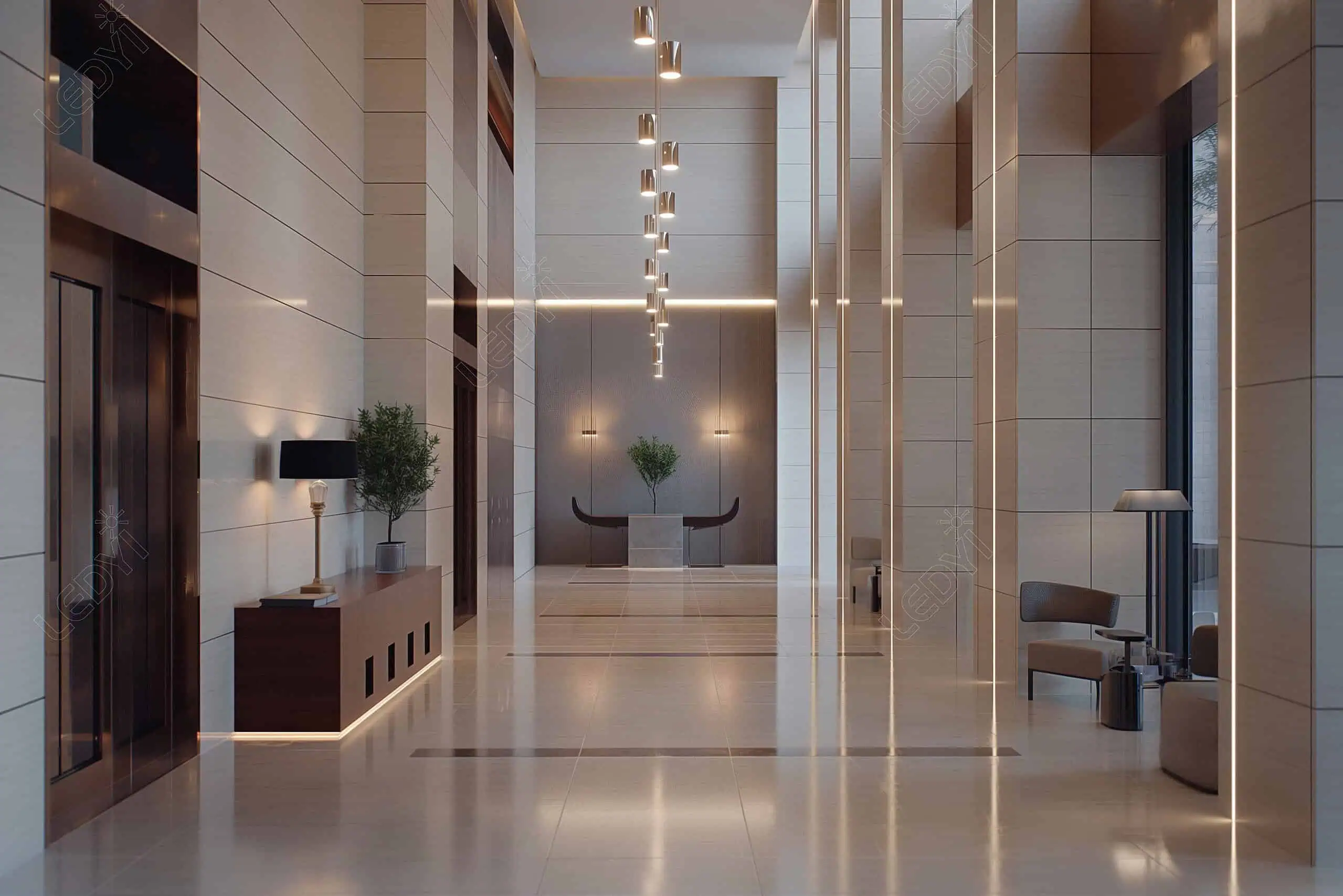 Office Hallway Lighting